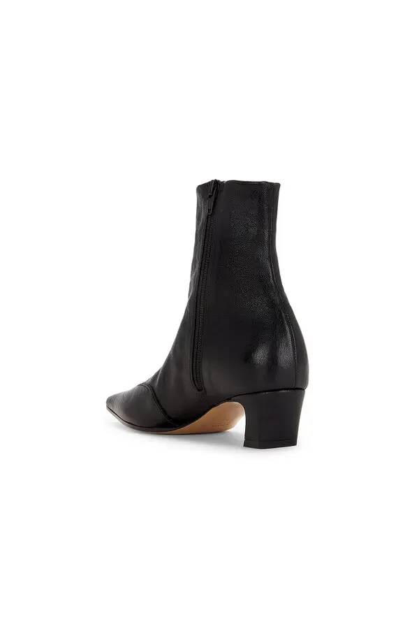 Khaite Nevada Ankle Stretch Boots - Black