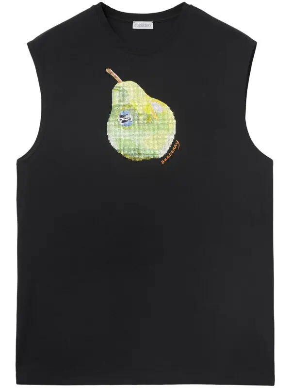Burberry Pear Print Tank Top - Black
