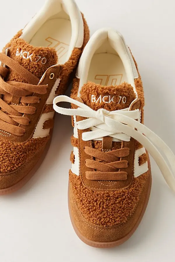 BACK 70 Teddy Sneakers - Tobacco White