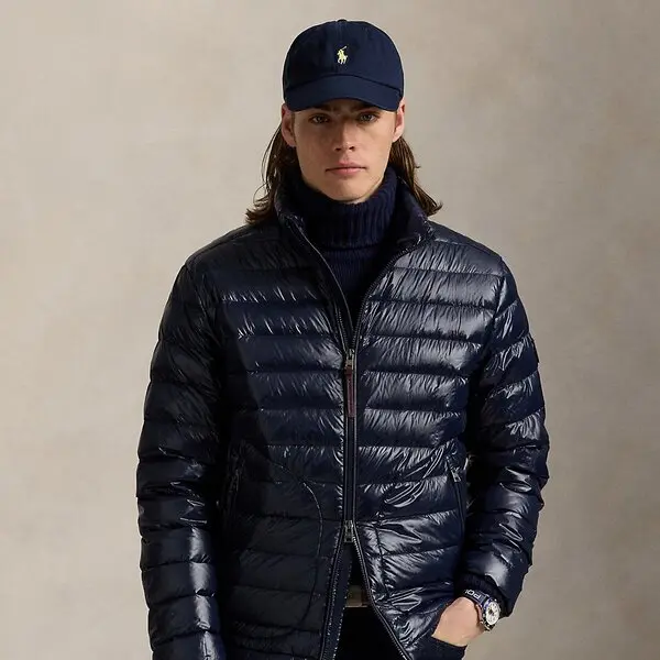 Ralph Lauren Glossed Down Jacket - Collection Navy Glossy