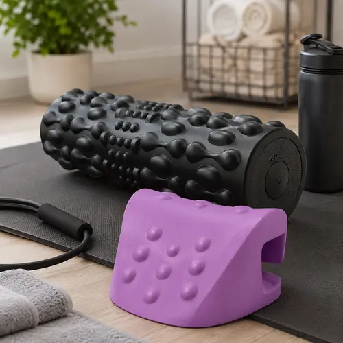 PURSONIC Vibrating Foam Roller & Neck Shoulder Stretcher
