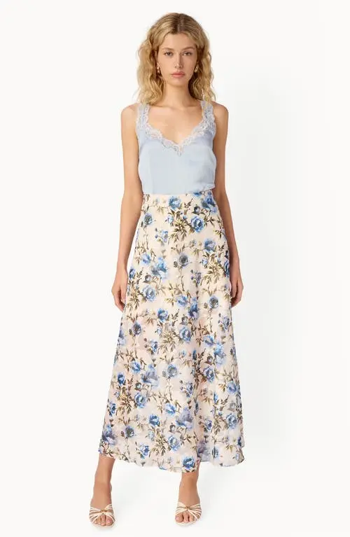 Cami Nyc Fernanda Lace Trim Silk Charmeuse Tank - Dew