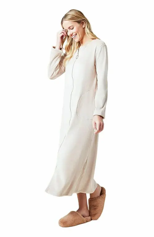 SOFTIES Serenity Sweetheart Neck Zip Robe