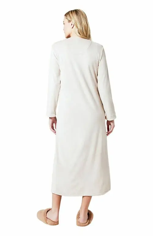 SOFTIES Serenity Sweetheart Neck Zip Robe