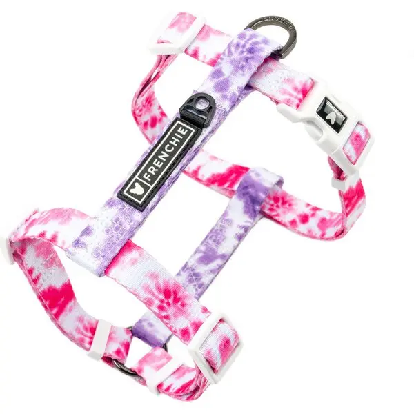 FRENCHIE Strap Harness - Pink Tie Dye