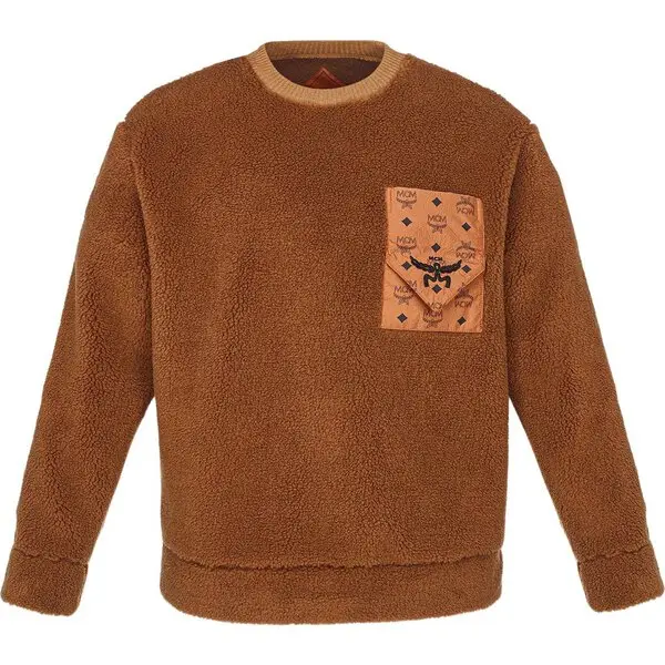 Mcm Monogram Pocket Fleece Sweatshirt