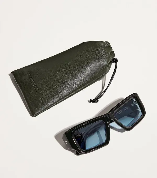 PORT TANGER Sabea Acetate Sunglasses - Black
