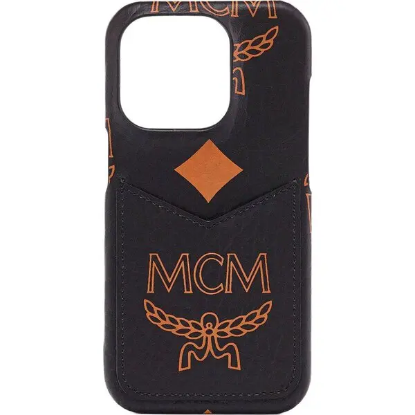 Mcm Iphone 15 Pro Case In Maxi Visetos