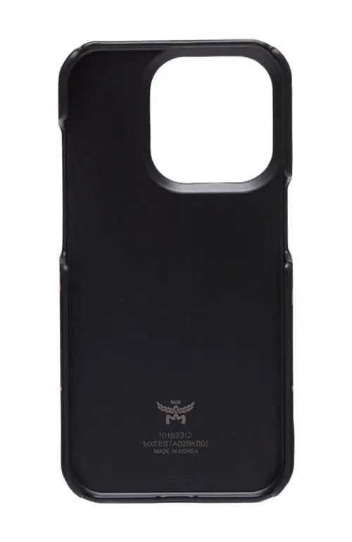 Mcm Iphone 15 Pro Case In Maxi Visetos
