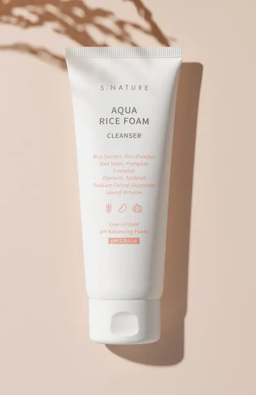 S.NATURE Aqua Rice Foam Cleanser