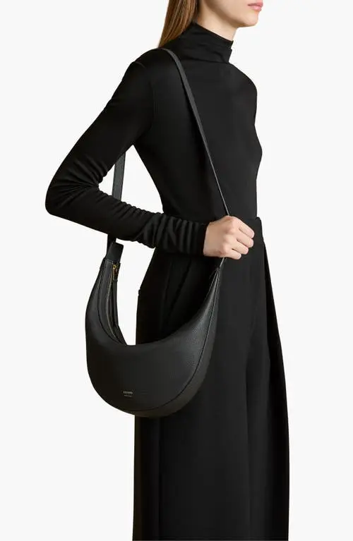 Khaite Augustina Suede Hobo Bag - Black