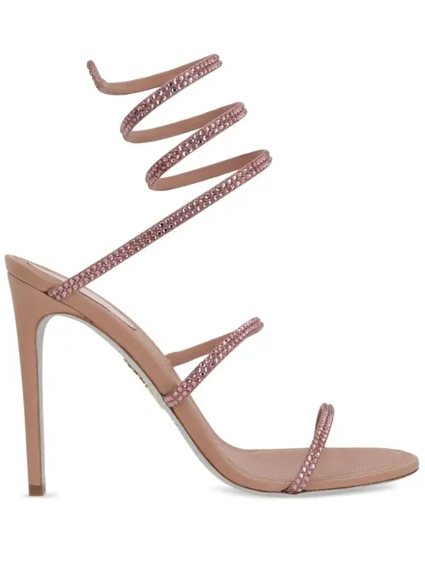 Rene Caovilla 105mm Cleo Sandals - Pink