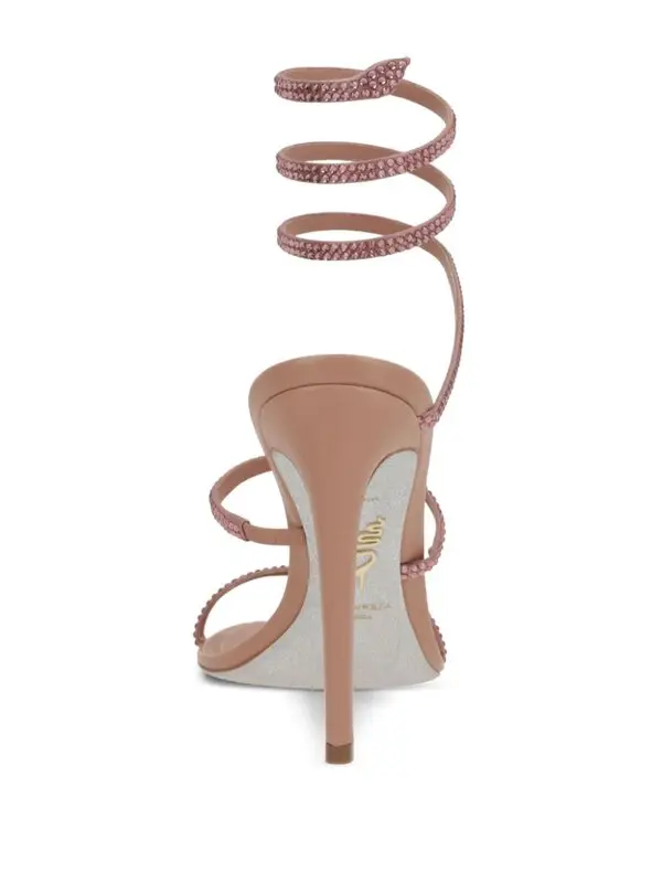 Rene Caovilla 105mm Cleo Sandals - Pink