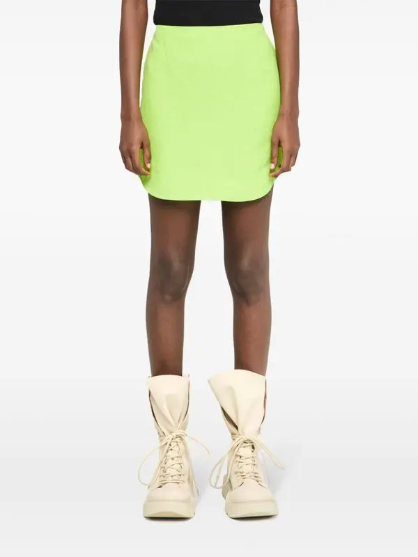 JW Anderson Curved-hem Mini Skirt - Green