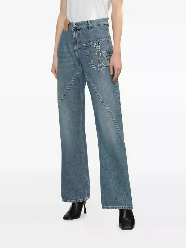 JW Anderson Workwear Straight-leg Jeans - Blue