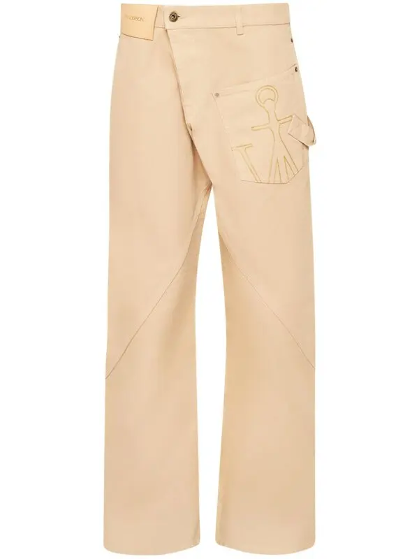 JW Anderson Twisted Jeans - Neutrals