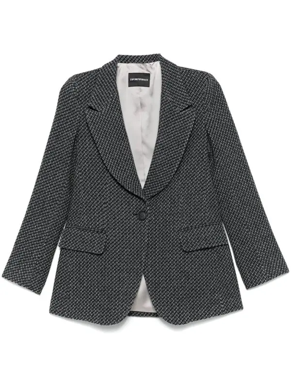 Emporio Armani Single-breasted Knitted Blazer