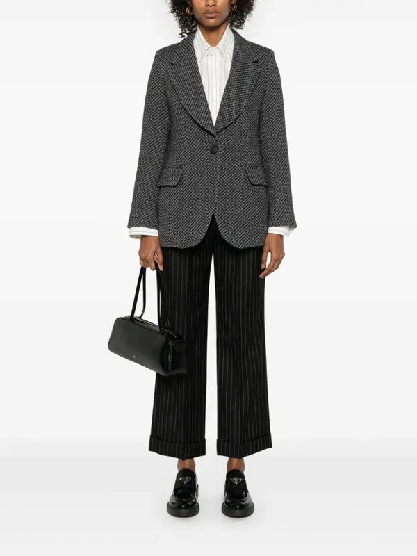 Emporio Armani Single-breasted Knitted Blazer