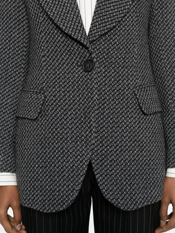 Emporio Armani Single-breasted Knitted Blazer