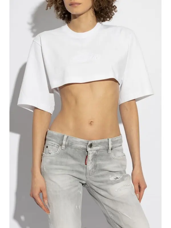 Dsquared2 Logo-embossed T-shirt - White