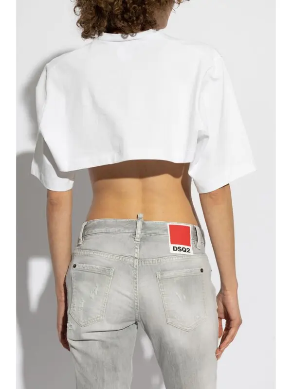 Dsquared2 Logo-embossed T-shirt - White