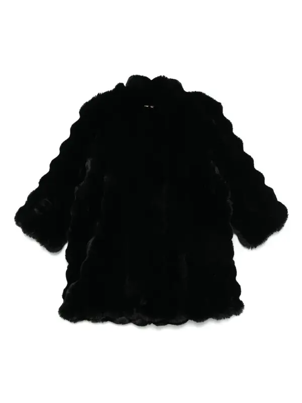 Armani Exchange Faux-Fur Coat In Black - 13% Off | Editorialist