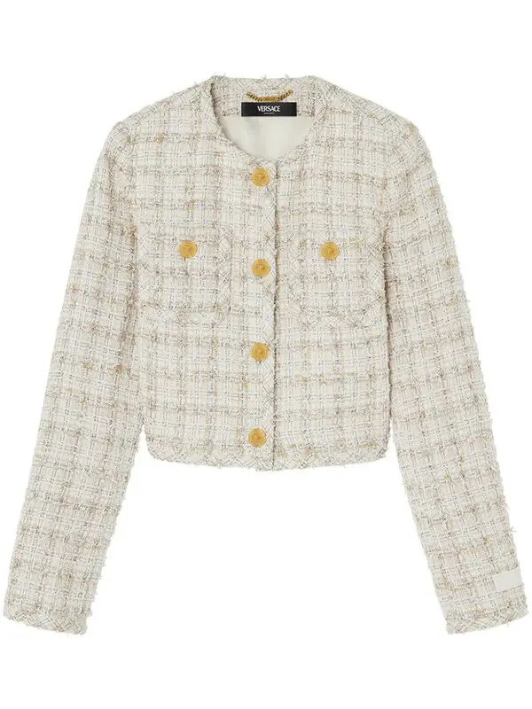 Versace Tweed Jacket - Neutrals