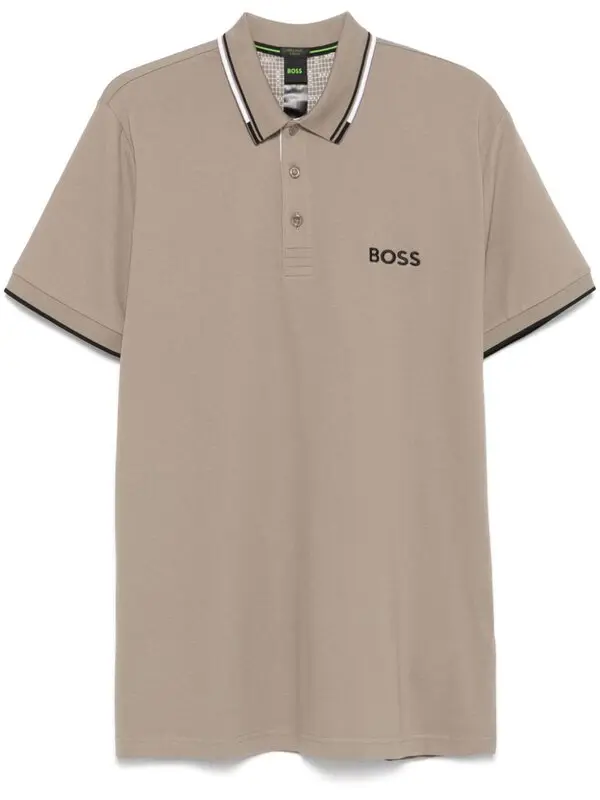 BOSS Logo-embroidered Polo Shirt