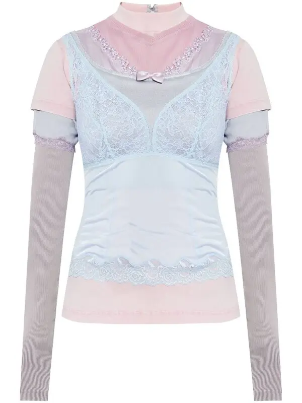 Balenciaga Layered Lace Top