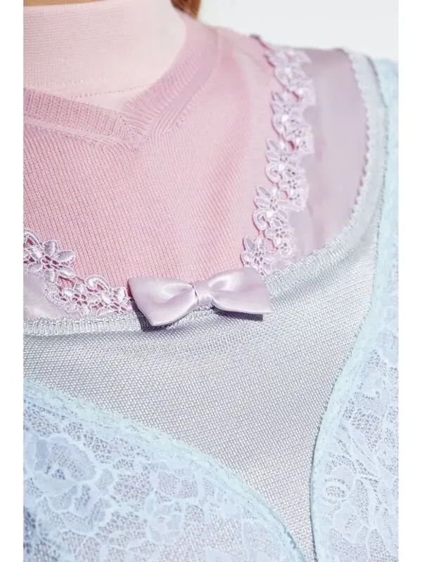 Balenciaga Layered Lace Top