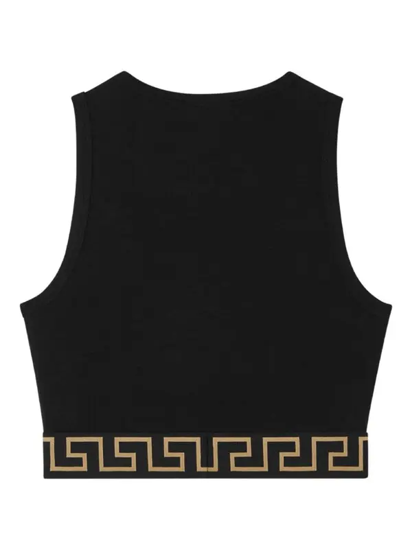 Versace Greca Border Cropped Top