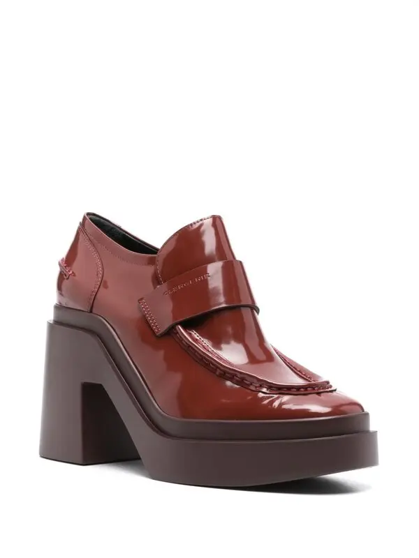 Clergerie 100mm Netta Loafers - Red