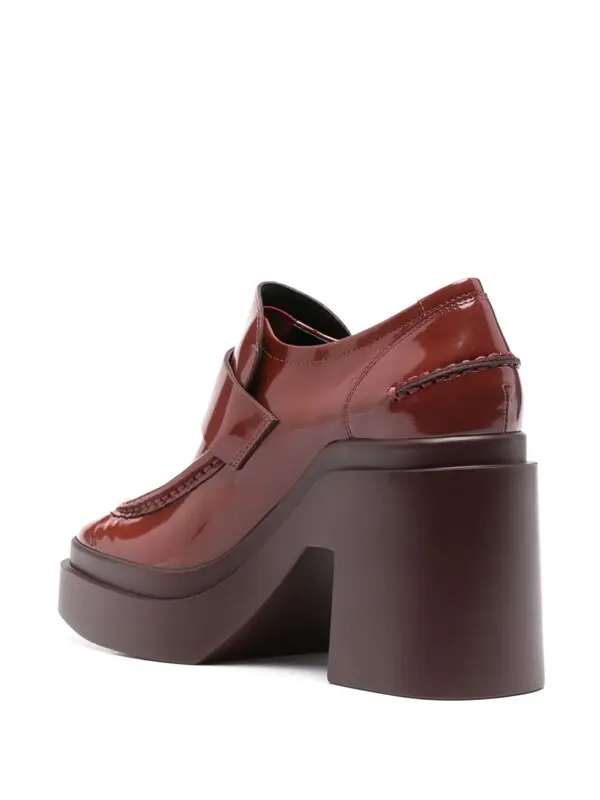 Clergerie 100mm Netta Loafers - Red