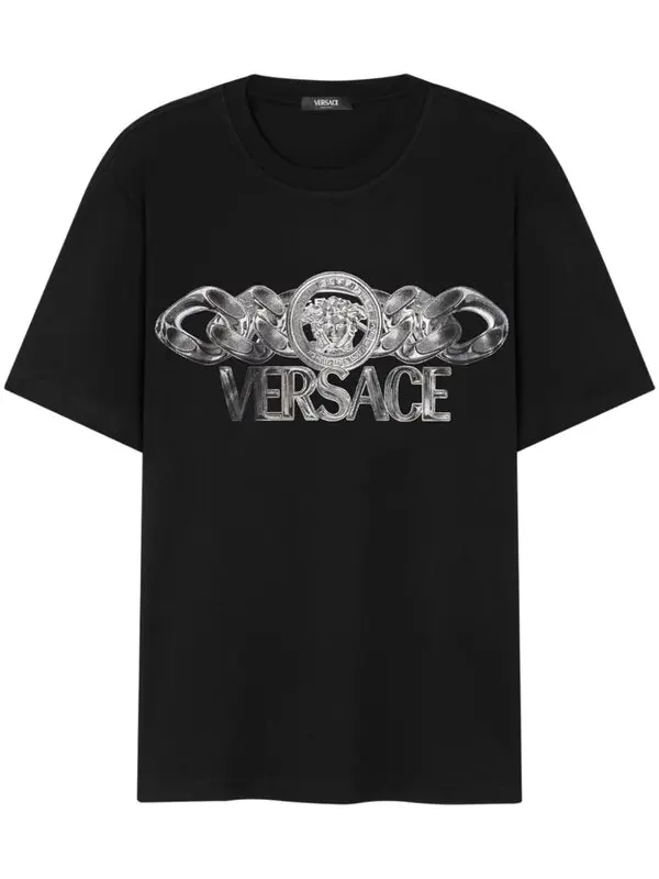 Versace Medusa On Chain T-shirt - Black