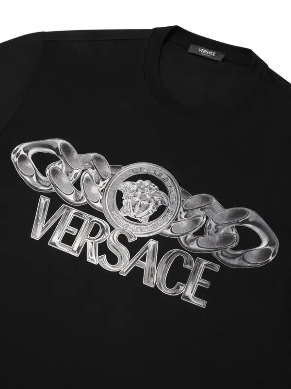 Versace Medusa On Chain T-shirt - Black