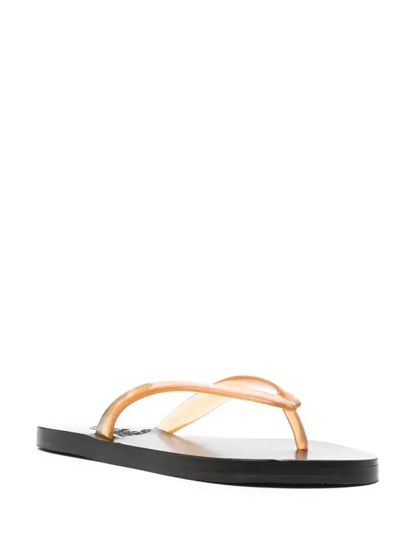 ANCIENT GREEK SANDALS Saionara Jelly Flip Flops - Brown