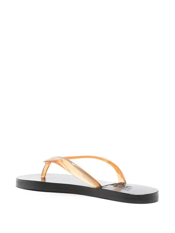 ANCIENT GREEK SANDALS Saionara Jelly Flip Flops - Brown