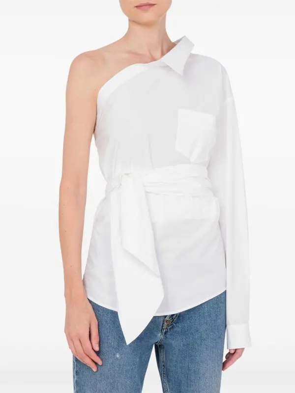 Moschino Off-shoulder Shirt - White