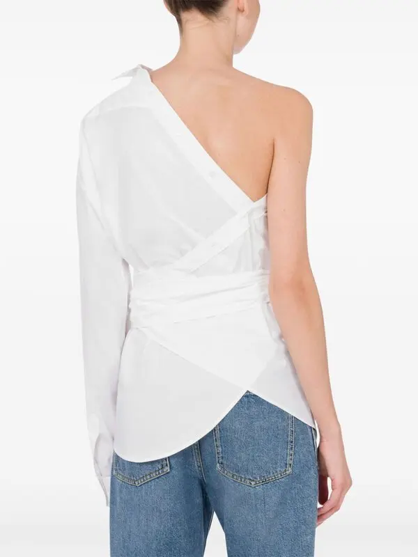 Moschino Off-shoulder Shirt - White