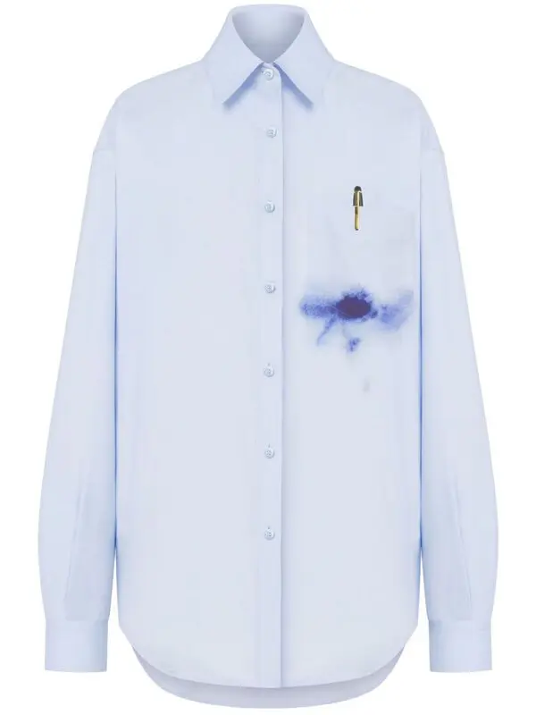 Moschino Blotch-print Shirt - Blue