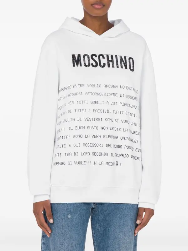 Moschino Text-print Hoodie