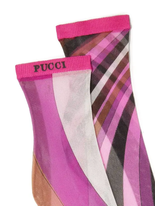 Emilio Pucci Iride-print Ankle Socks