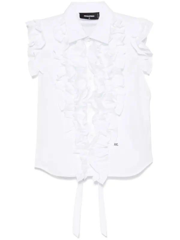 Dsquared2 Ruffled Blouse - White