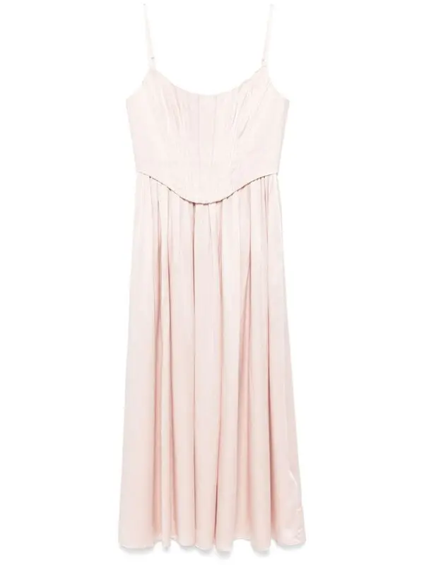 Zimmermann Corset Midi Dress - Pink