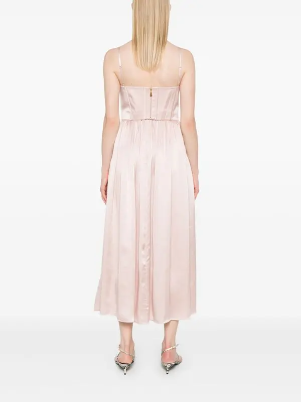 Zimmermann Corset Midi Dress - Pink