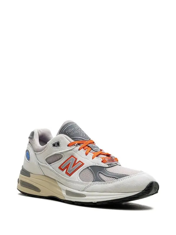 NEW BALANCE 991v2 Miuk Kith Madison Square Garden Sneakers - White