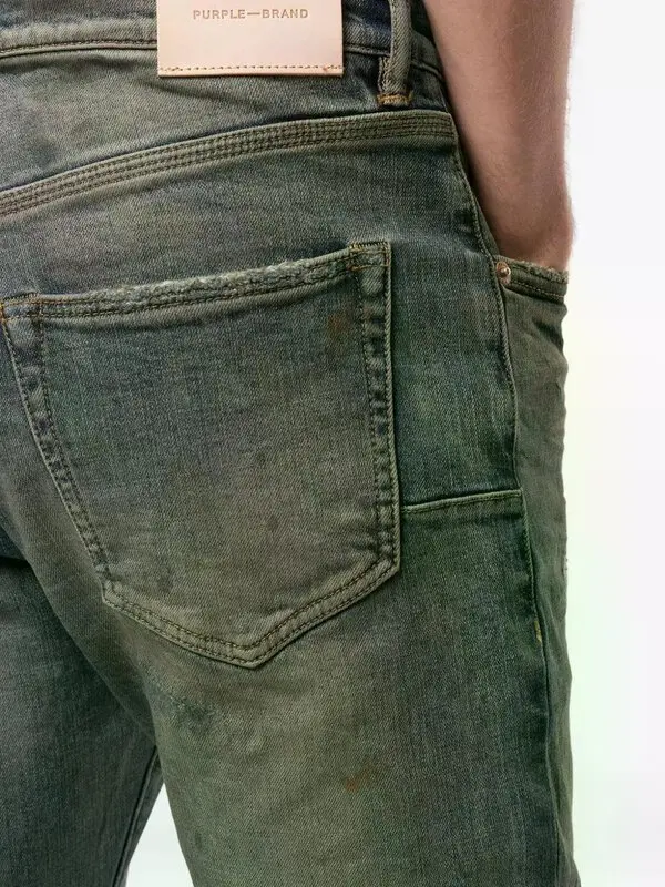 PURPLE BRAND Stonewashed Skinny Jeans - Blue