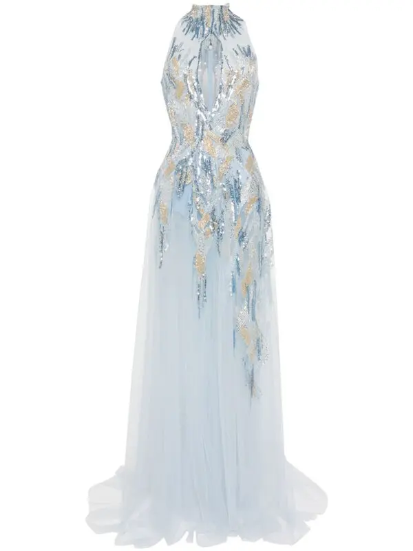 SAIID KOBEISY Embroidered Dress