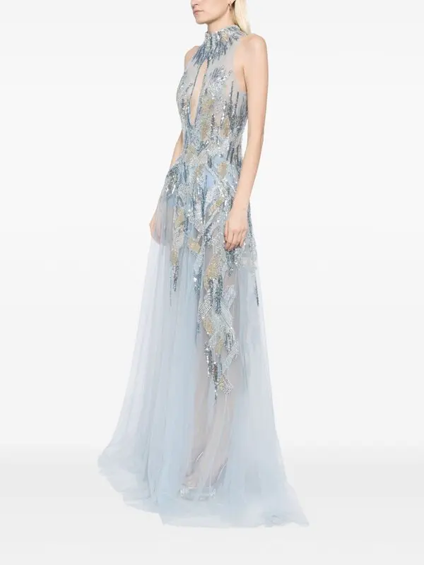 SAIID KOBEISY Embroidered Dress