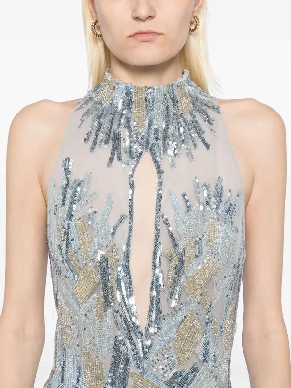 SAIID KOBEISY Embroidered Dress